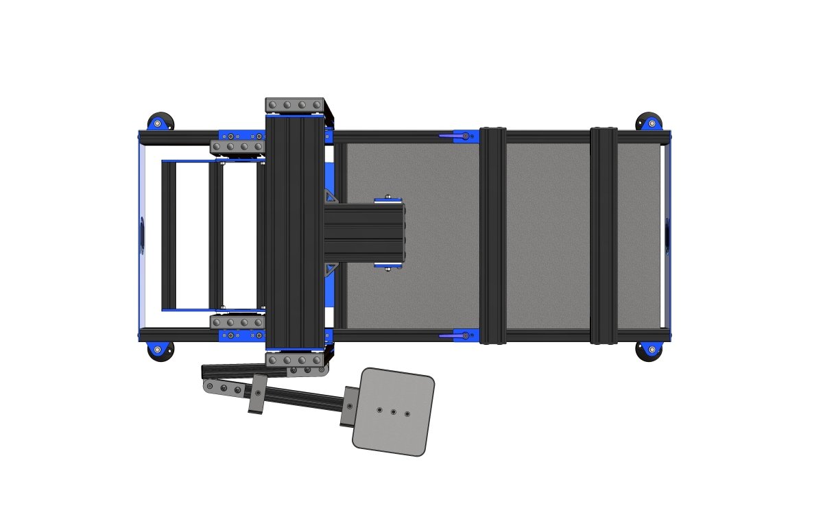 SBR Keyboard & Mouse Tray Swing Arm Kit - Simsbyracers